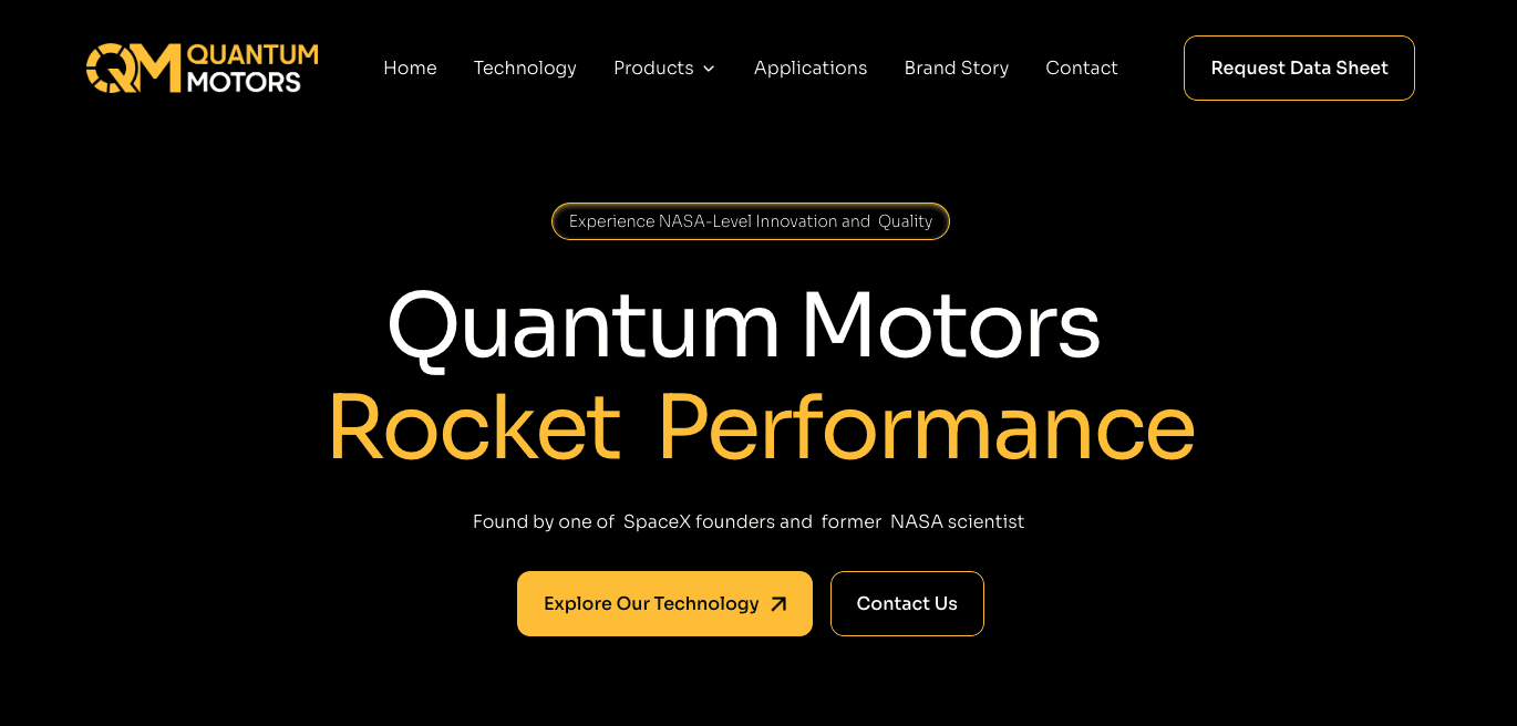 Quantum Motors – Founded by a SpaceX Founding Team Member & NASA Scientist