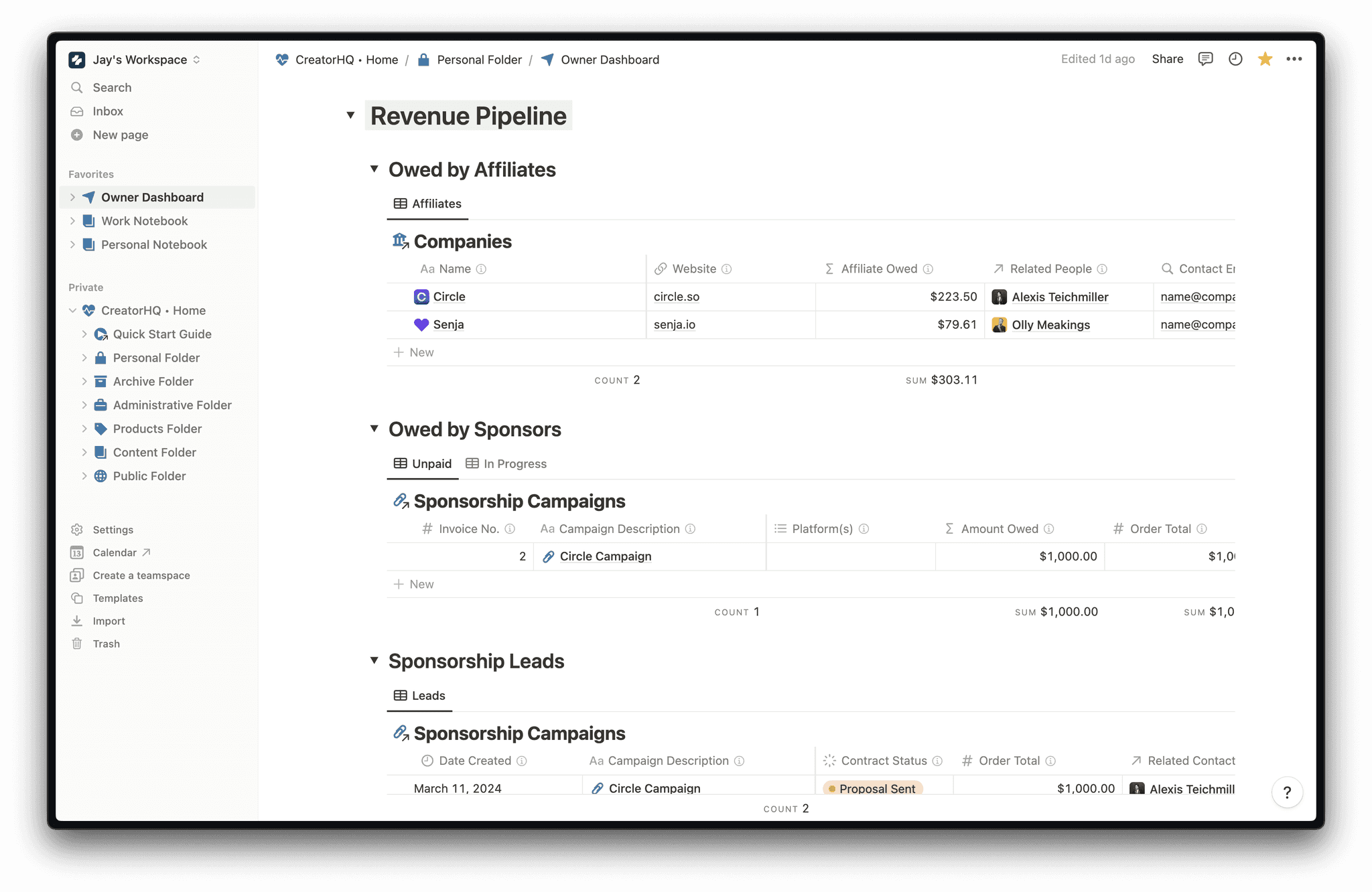 CreatorHQ: Complete Creator Operating System