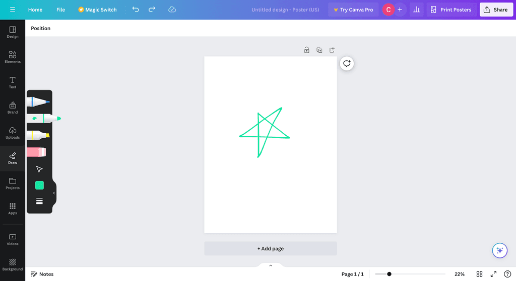 How to draw on Canva