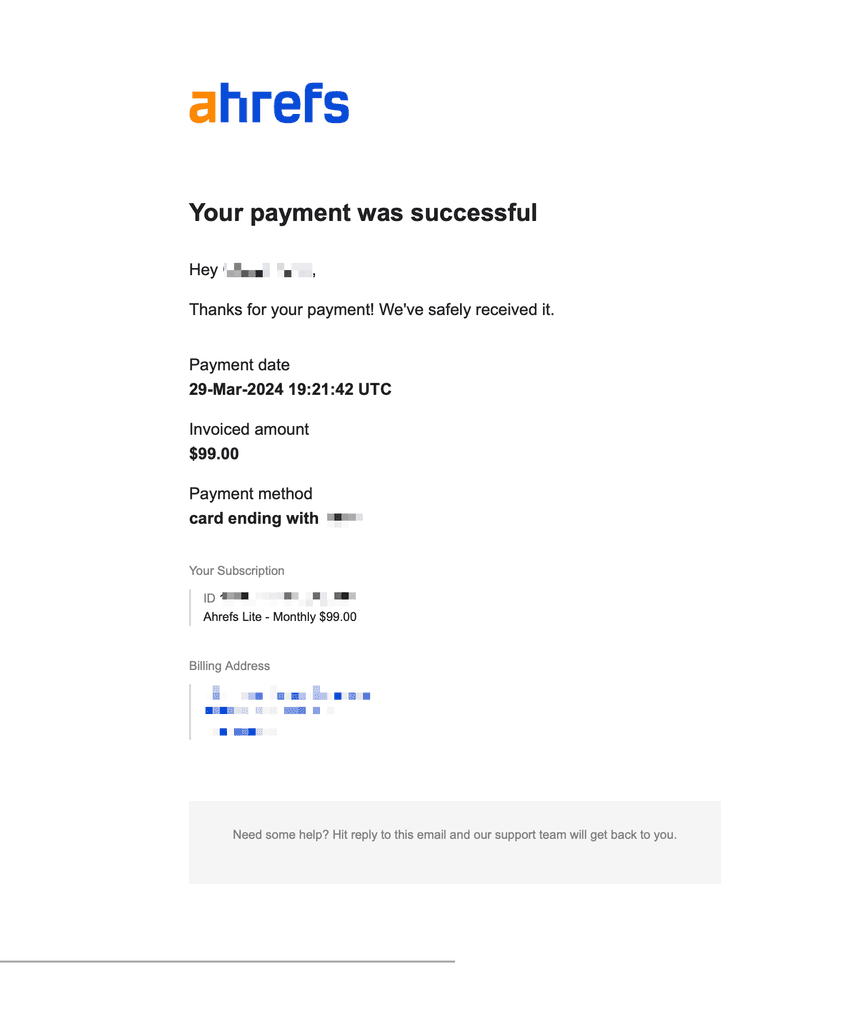 Payment Confirmation Email Examples - Loops - The Email Platform for SaaS