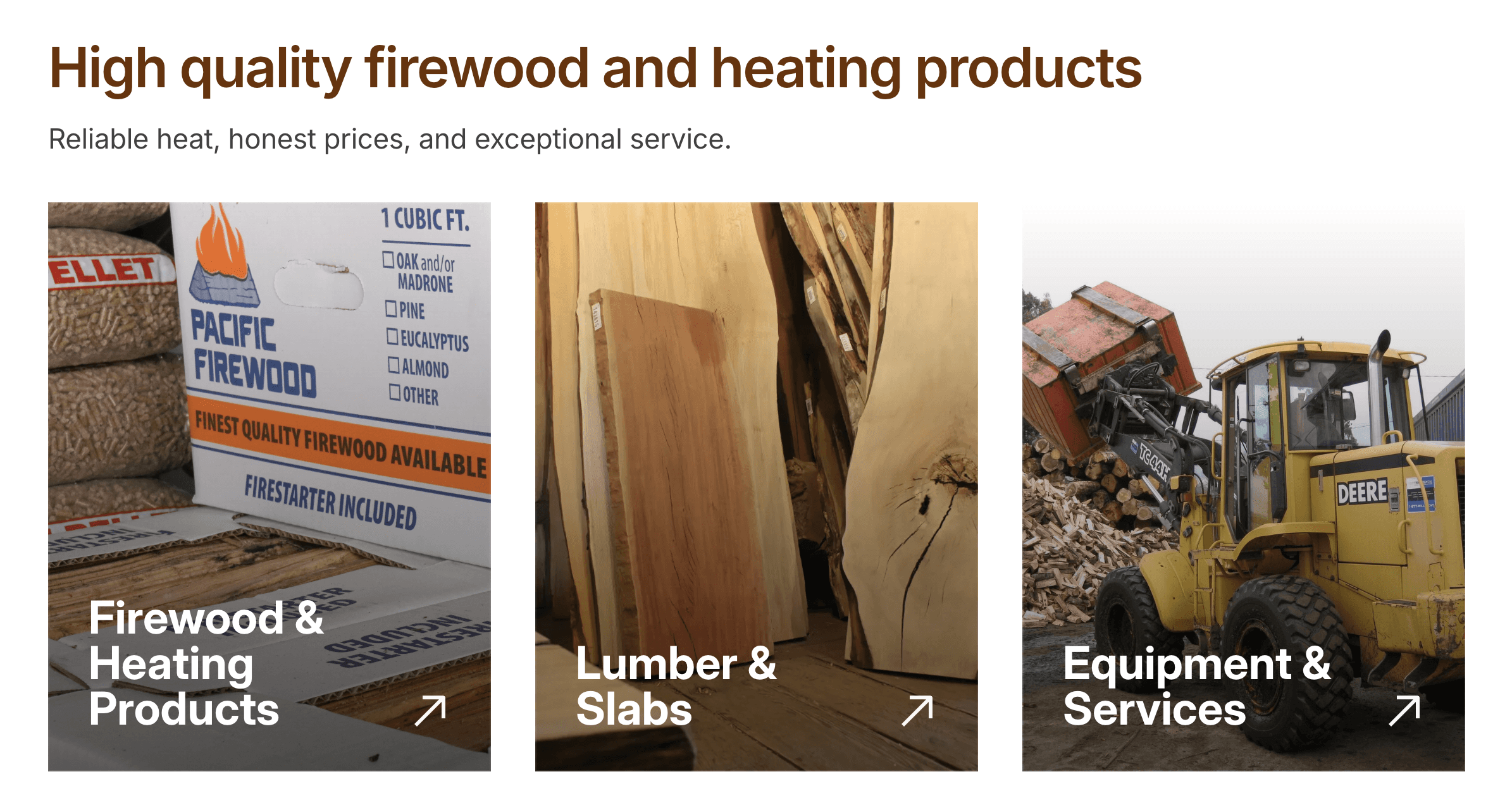 Pacific Firewood & Lumber - Firewood, Pellets, & Heating Products ...
