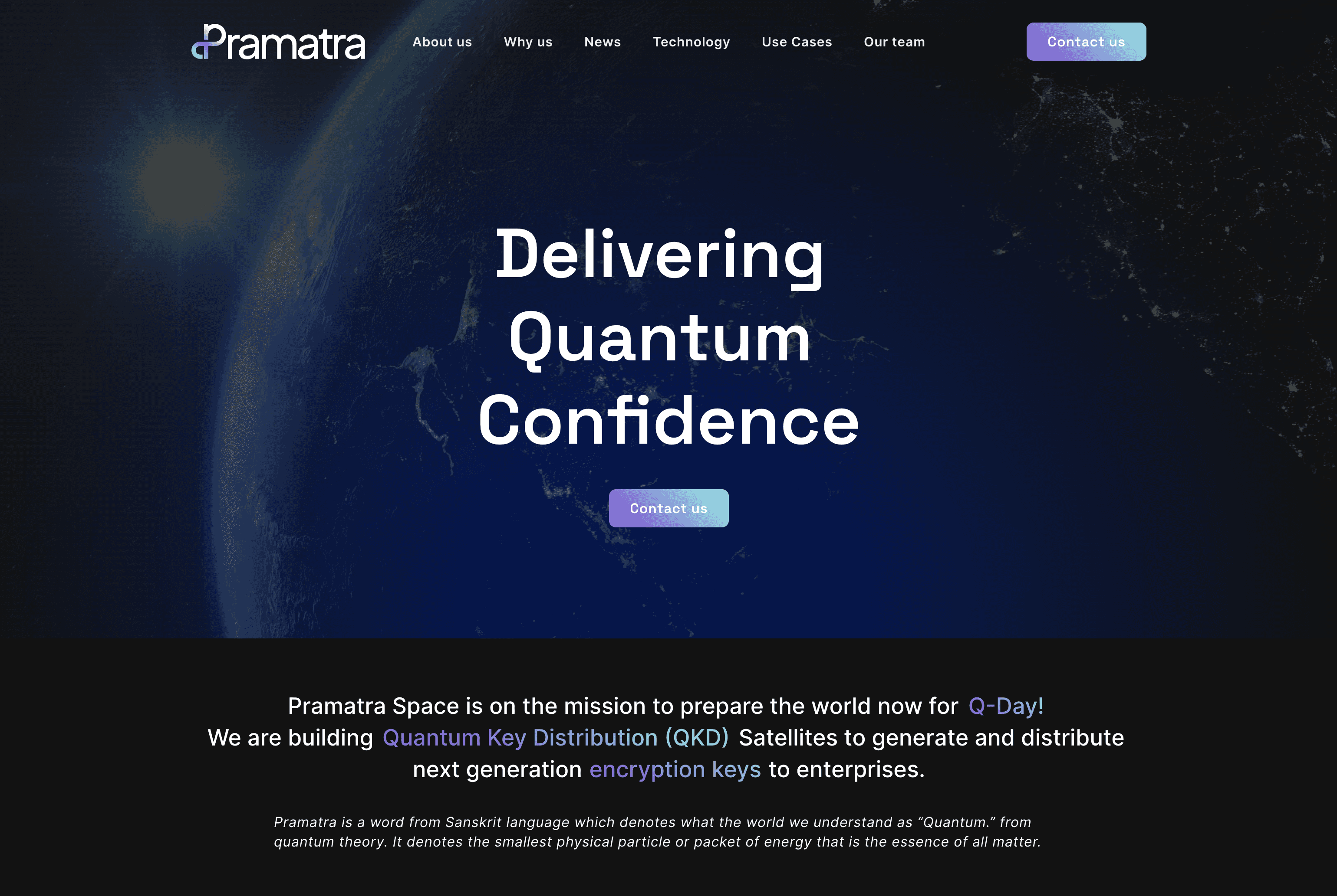 Pramatra Space | Quantum Key Distribution