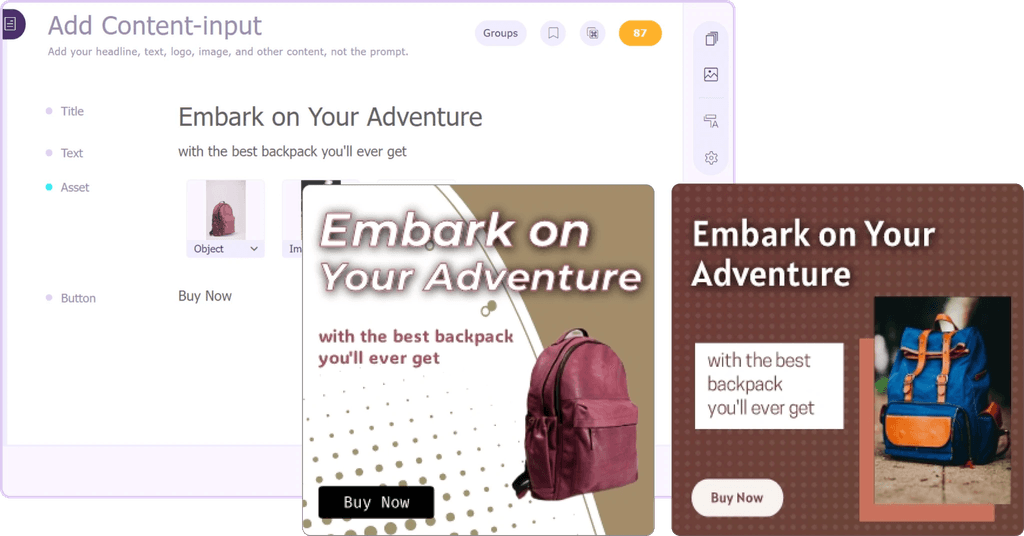 Generate banner for free with AI banner maker