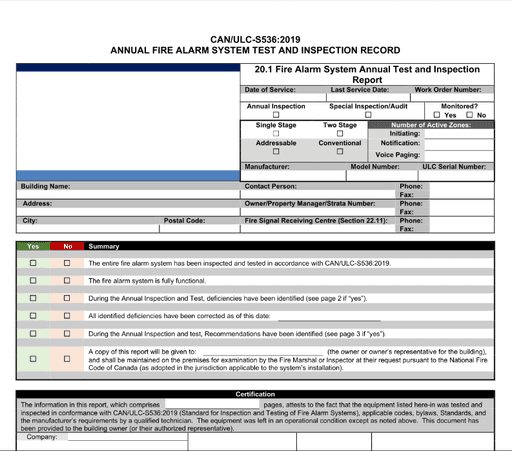 CAN ULC-S536 2019 Form for Mobile, Tablet, Fillable PDF