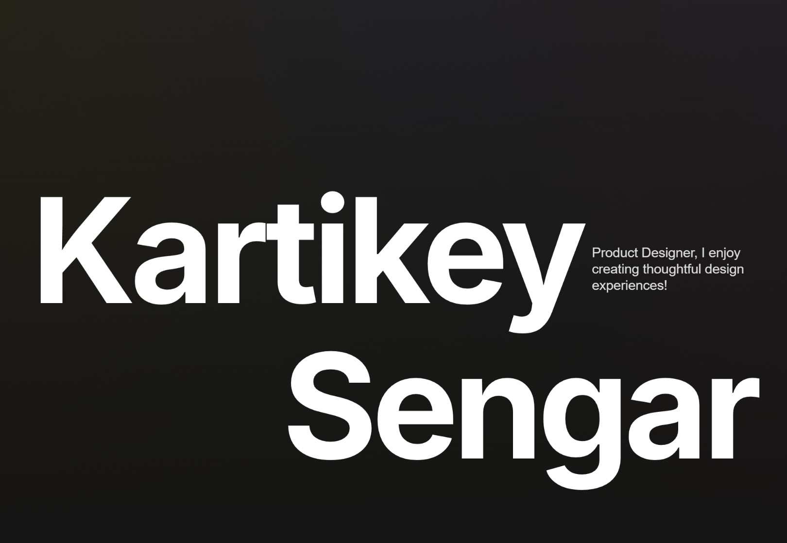 Kartikey Sengar Portfolio Website