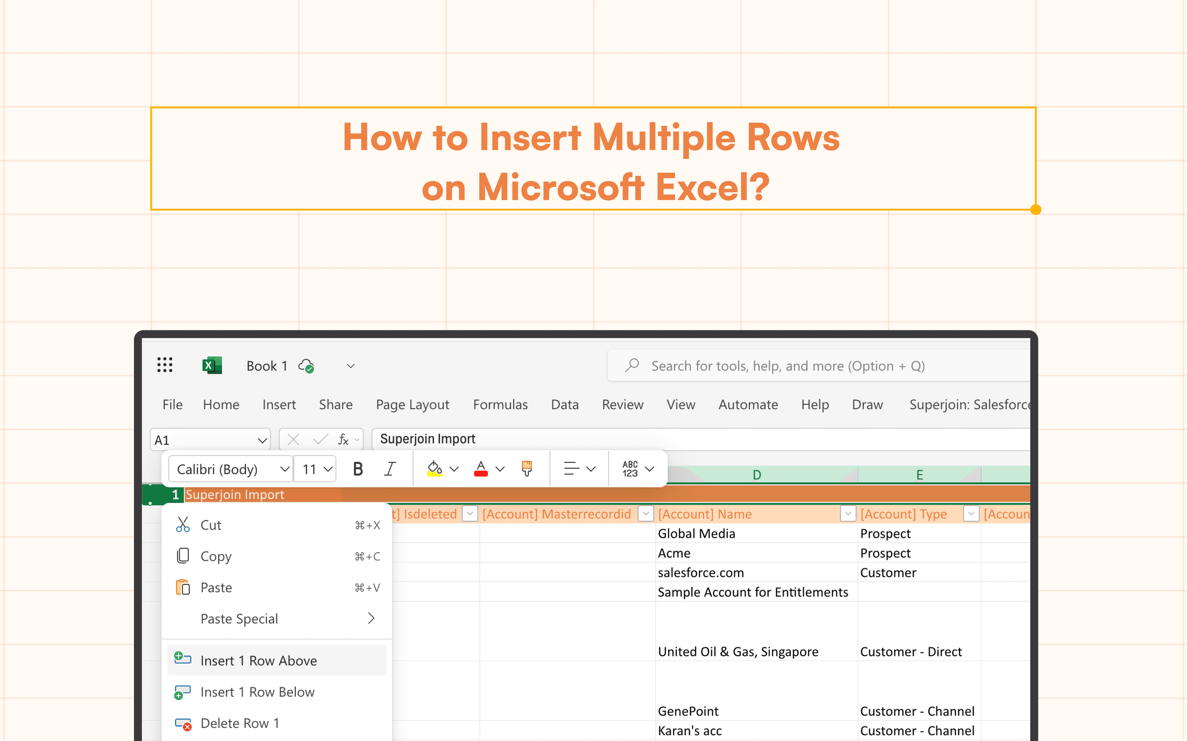 How to Insert Multiple Rows in Excel: A Simple Guide | Superjoin