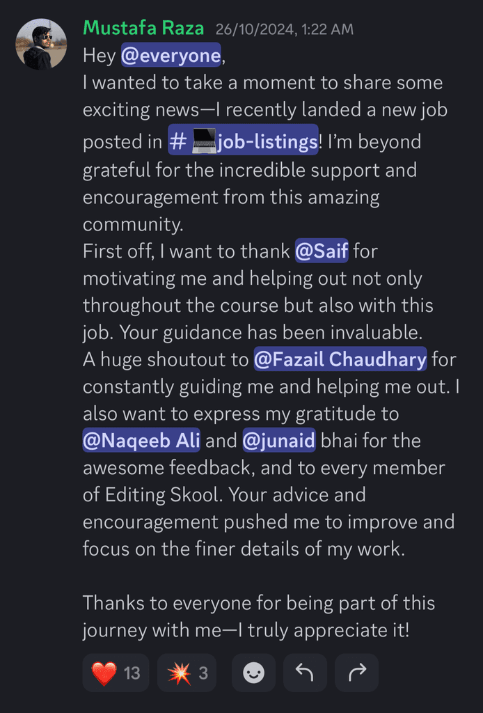 Video Editing Masterclass by Editing Skool