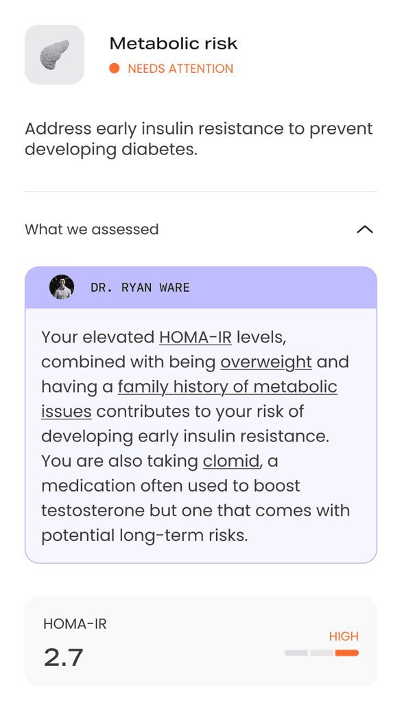 Comprehensive health insights