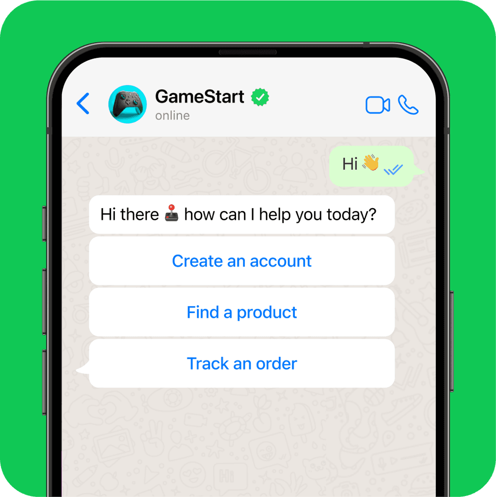 WhatsApp Business: Chat with chatbots and live chat