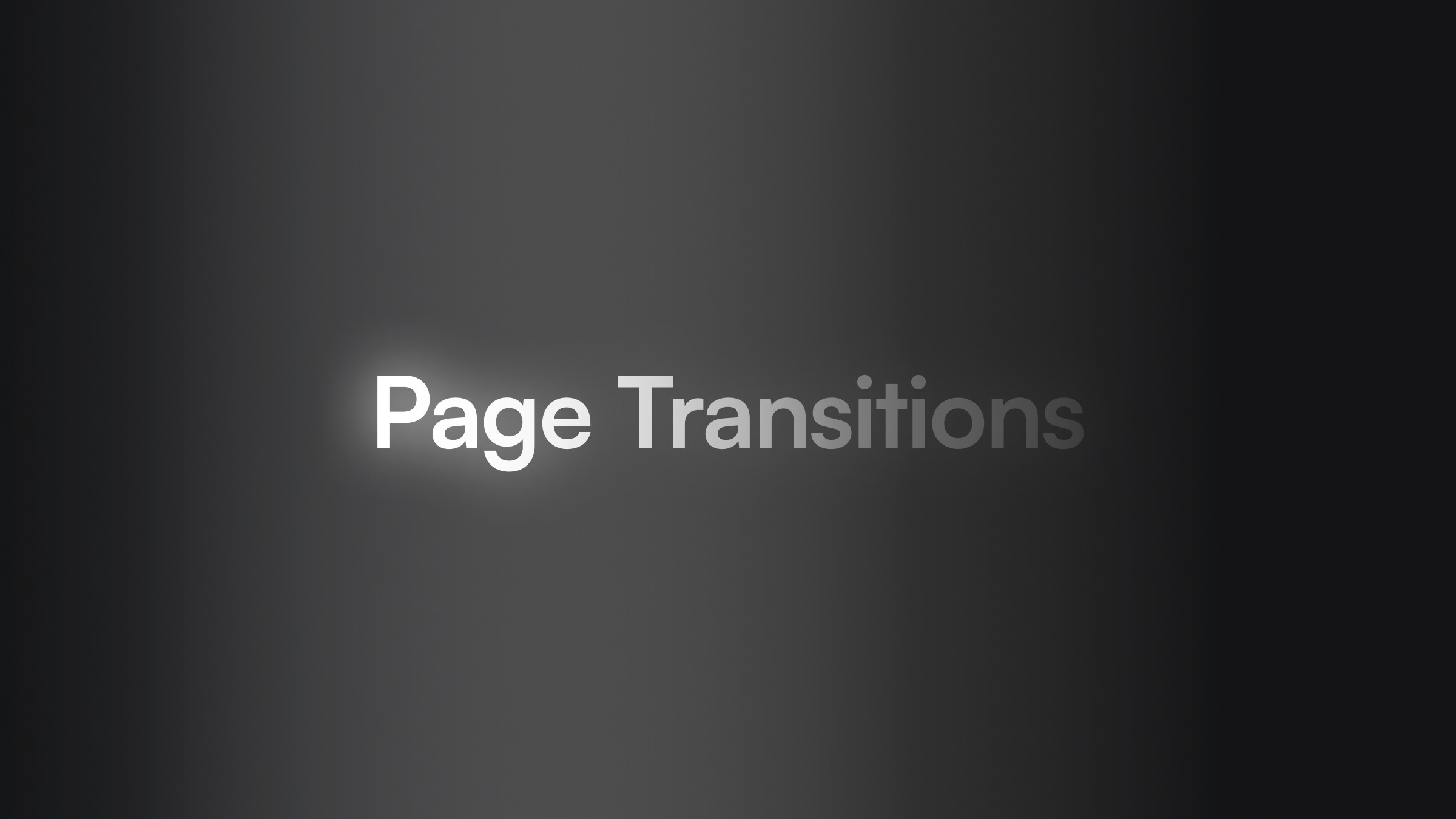 Page Transitions Demo by Framer University