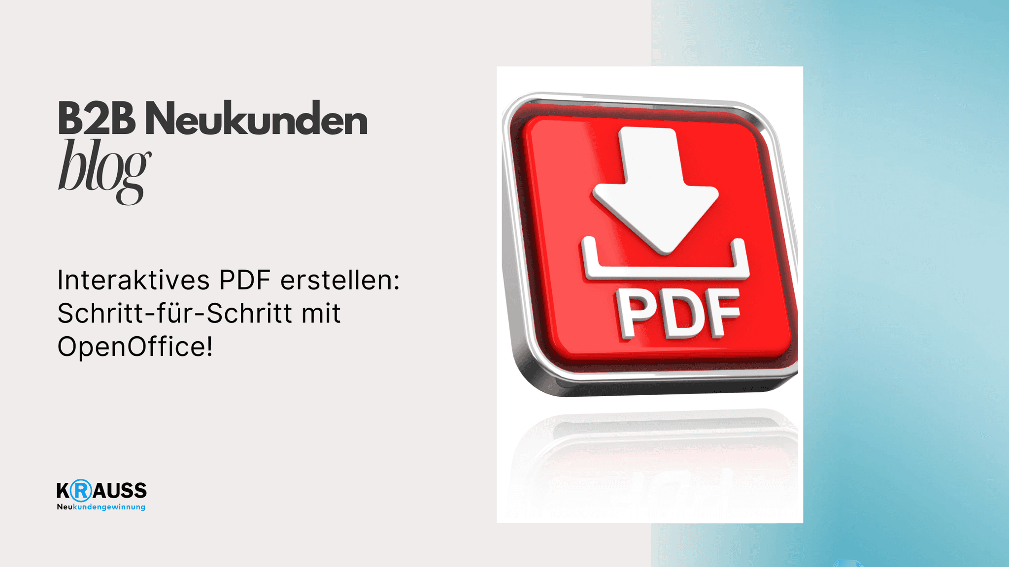 Interaktives PDF erstellen: Schritt-für-Schritt mit OpenOffice!