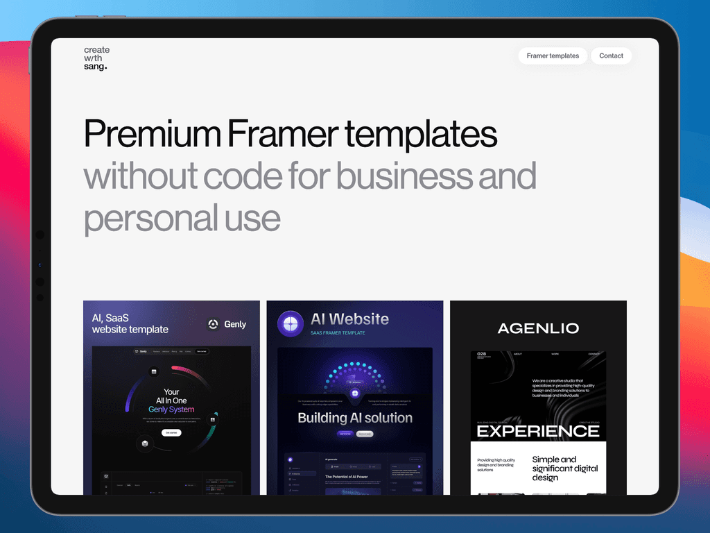 The Ultimate List of Framer Template Stores | Framer.ing blog