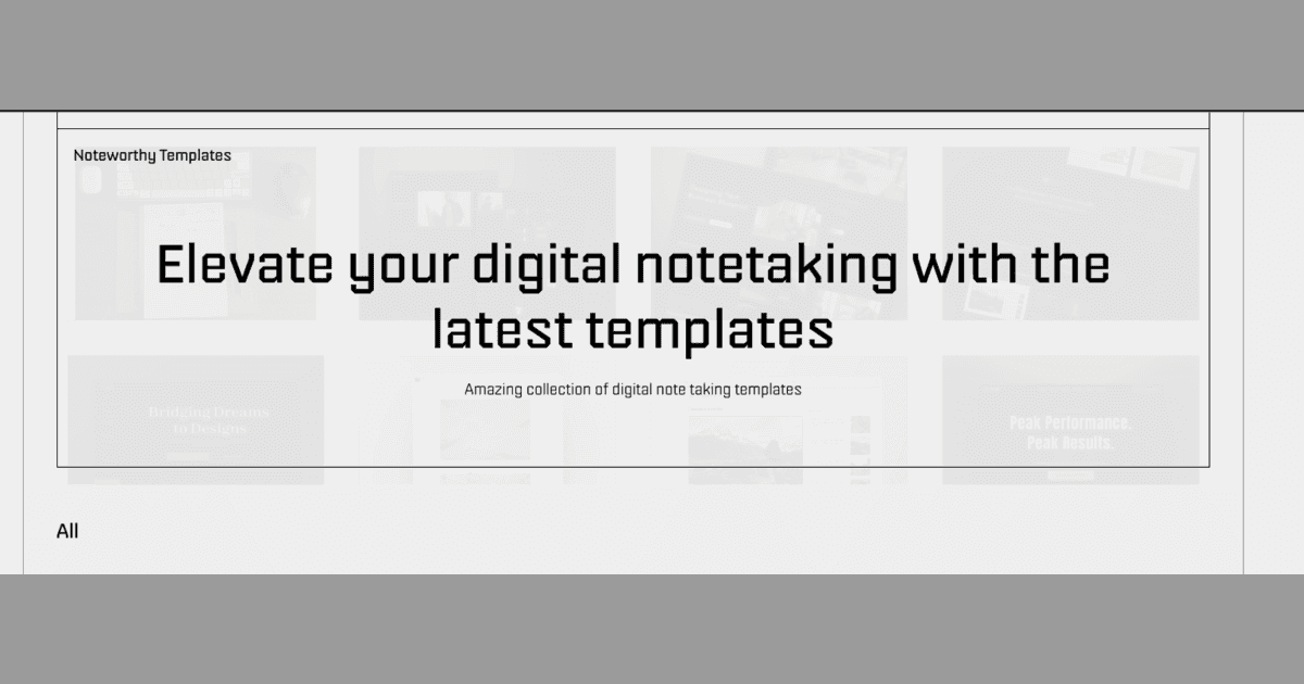 Noteworthy - Best digital note taking templates