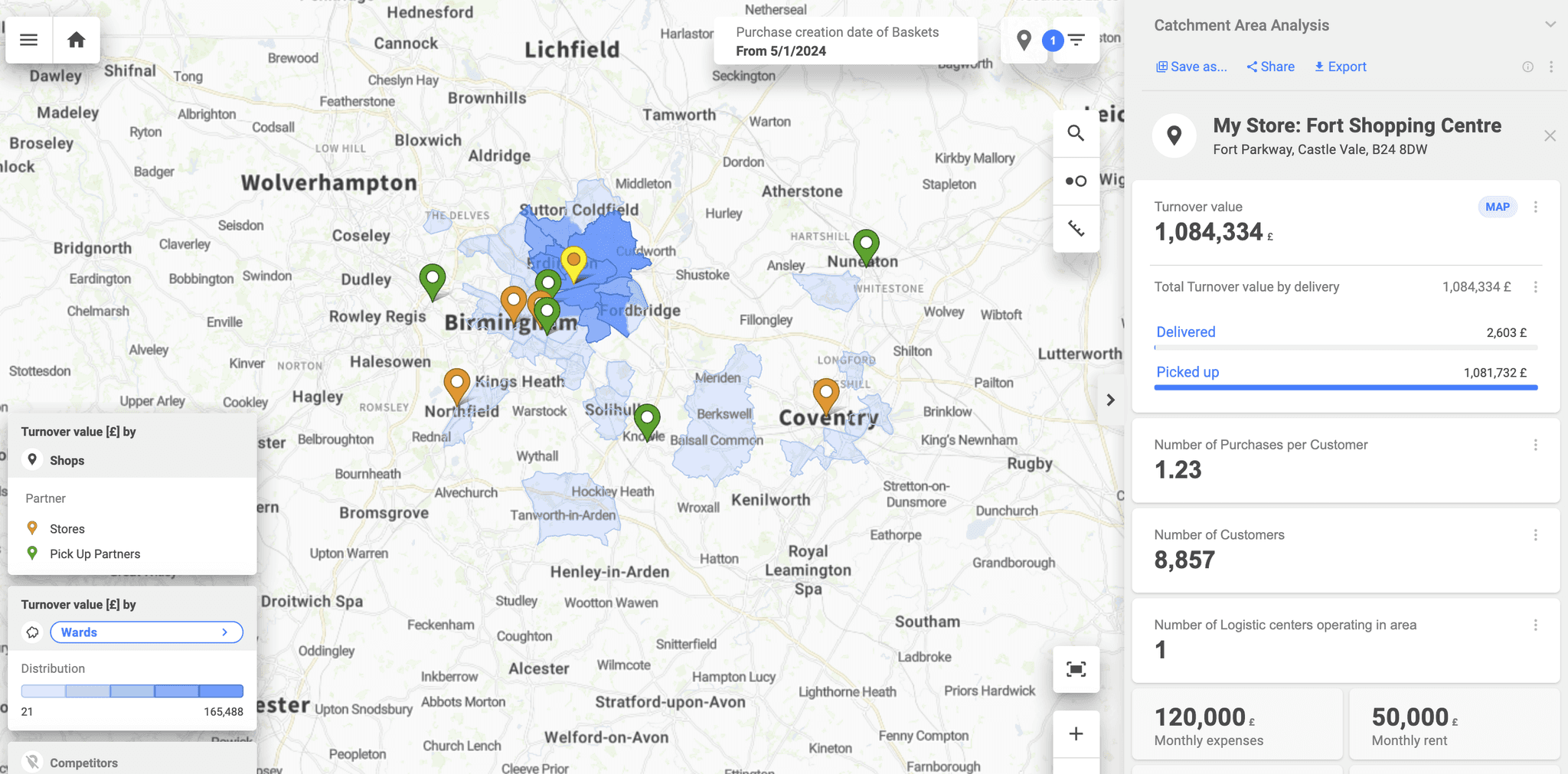 Catchment Area Analysis | Gain Customer Insights | CleverMaps