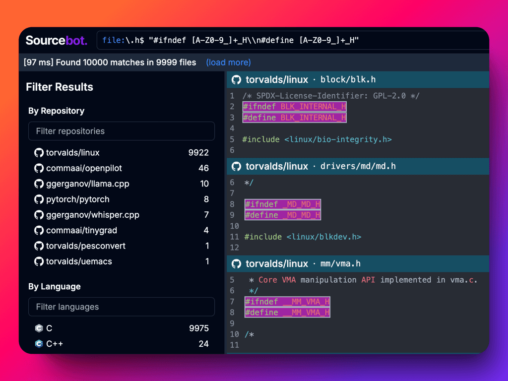 Sourcebot | Open-Source Code Search Tool