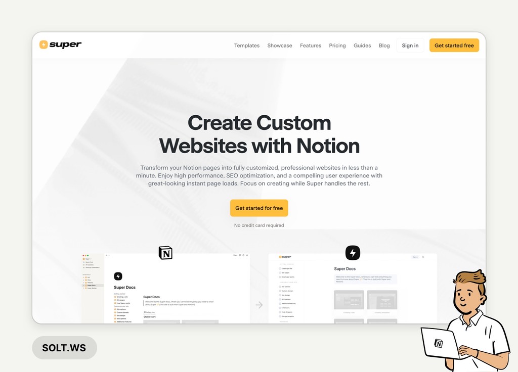 Best 10 Notion Website Templates - Solt Wagner