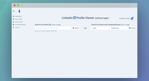 LinkedIn Profile Viewer