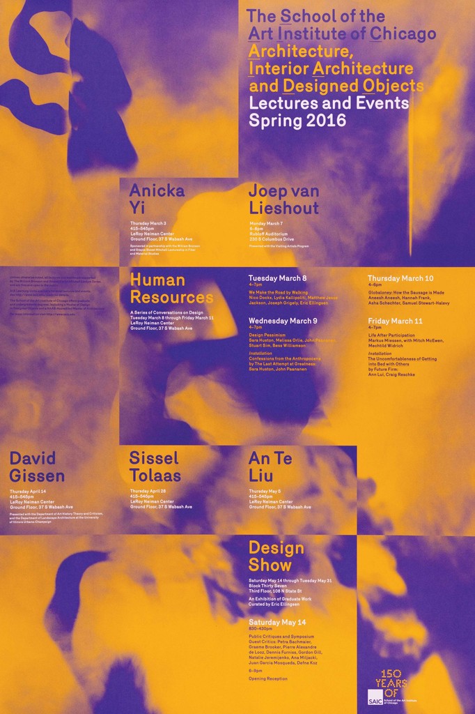 Poster for School of the Art Institute of Chicago - Hoffmitz Milken ...