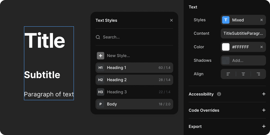 Using Text Styles — Framer Help