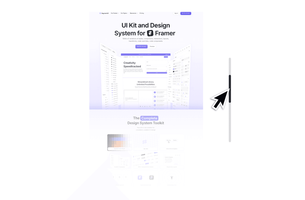 Free Resources, Components & UI Kits for Framer & Figma