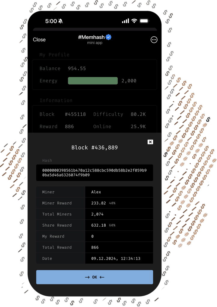 Memhash – Mining Inside Telegram
