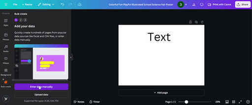 How to Bulk Create in Canva – Fast Content Generation - 1 minute video ...