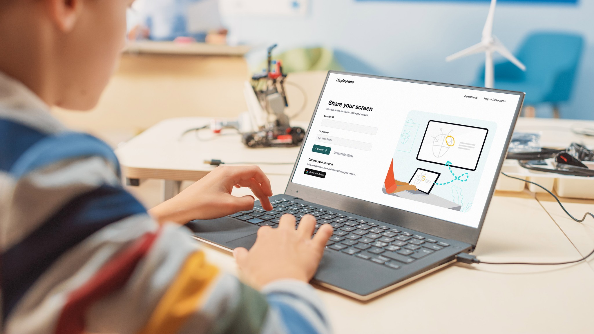Ways to Connect • Screen Sharing for IT Facilitator • DisplayNote Academy