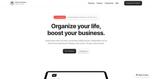 20 Free Framer Templates You Need to Download Today