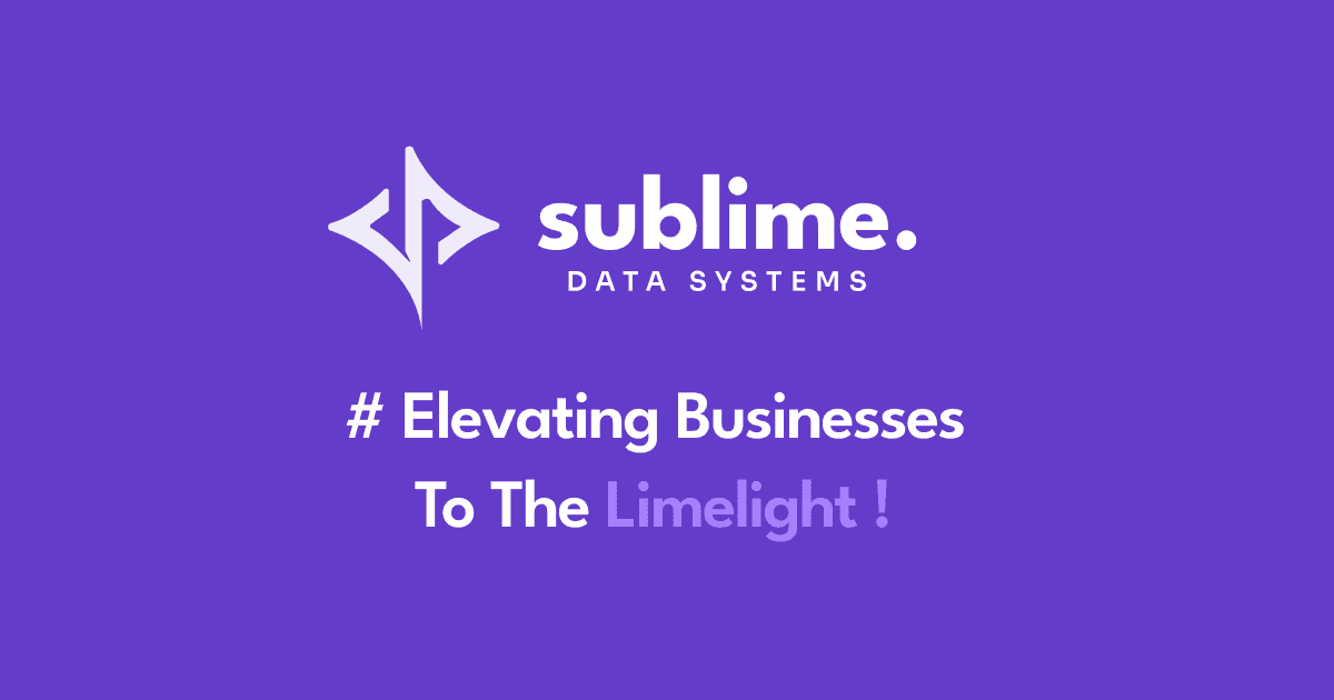 Sublime Data Systems | Your Digital Product Development Partner