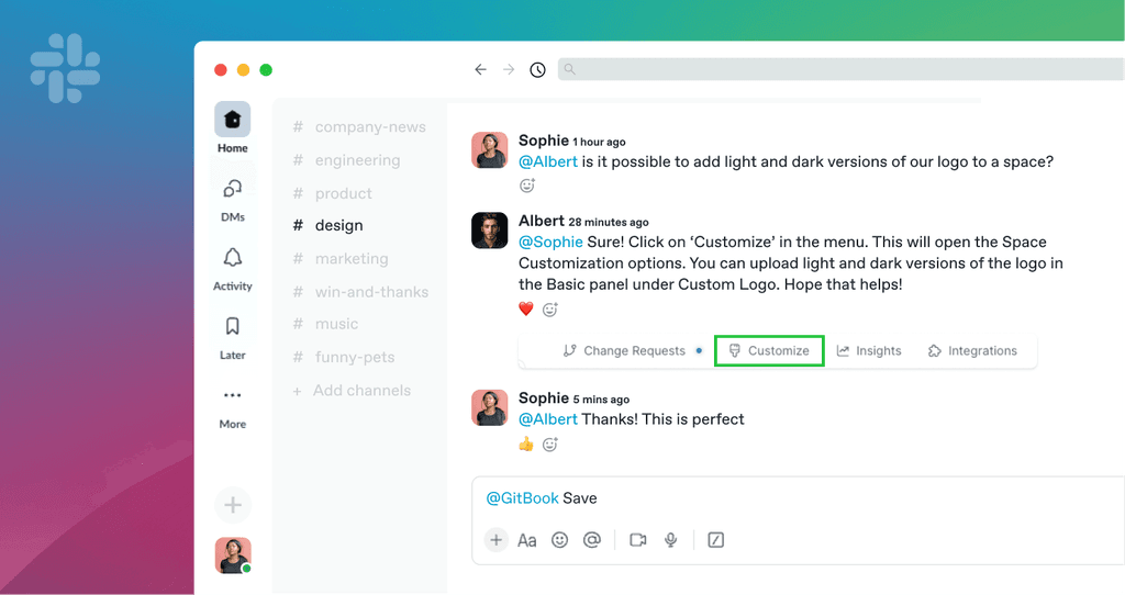 GitBook Integrations – integrate with your stack, or build your own