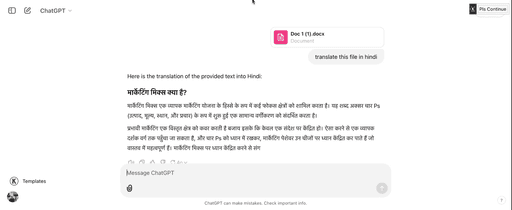 Como Usar o ChatGPT para Traduzir Arquivos – Método Rápido e Preciso - guia em vídeo de 1 minuto