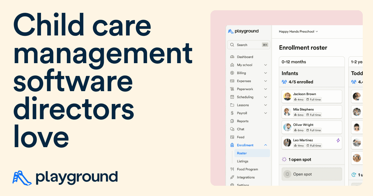Playground | Best Child Care Management Software & App