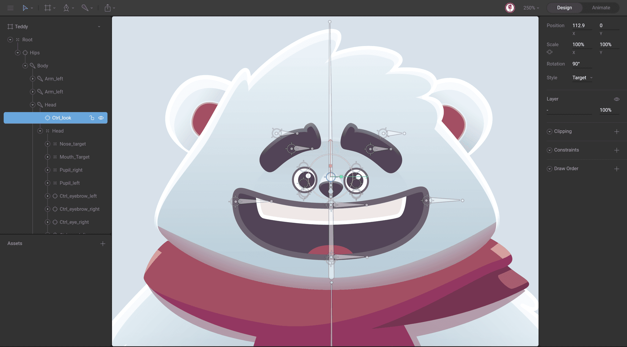 Animated login screen design