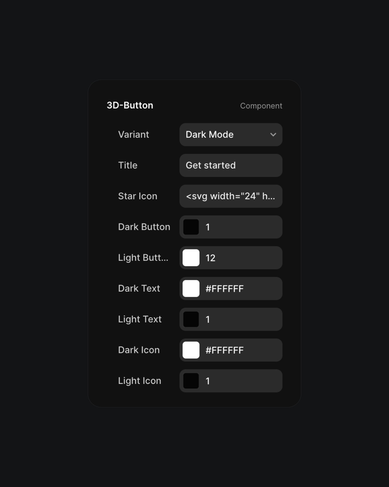 3D Button Component — Framer Resource