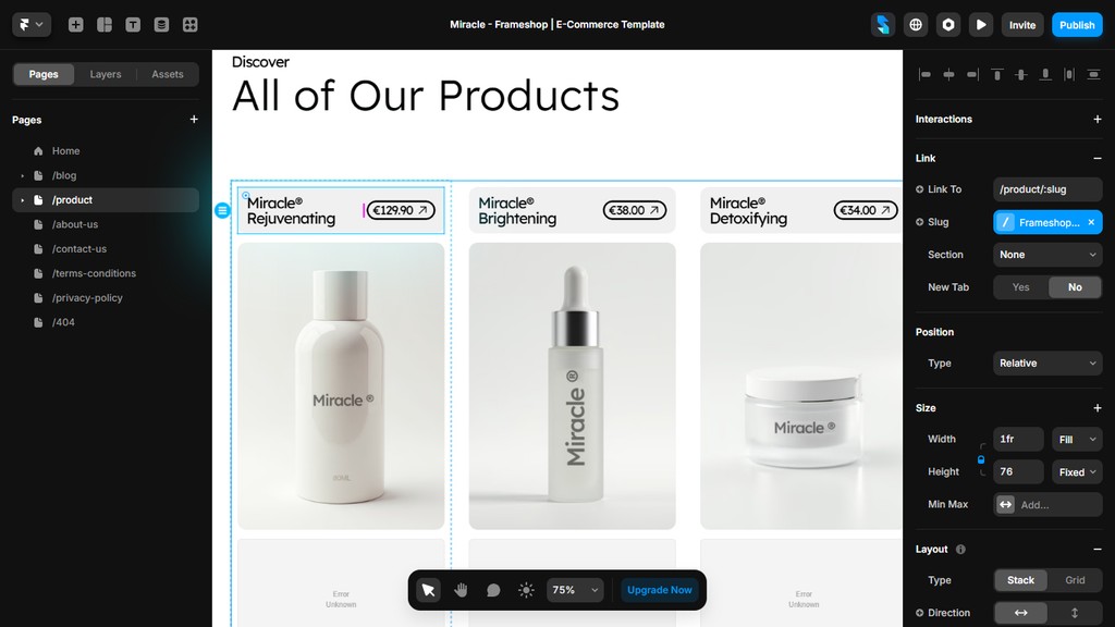 Frameshop | Create Your E-Commerce Store in Framer for Free!