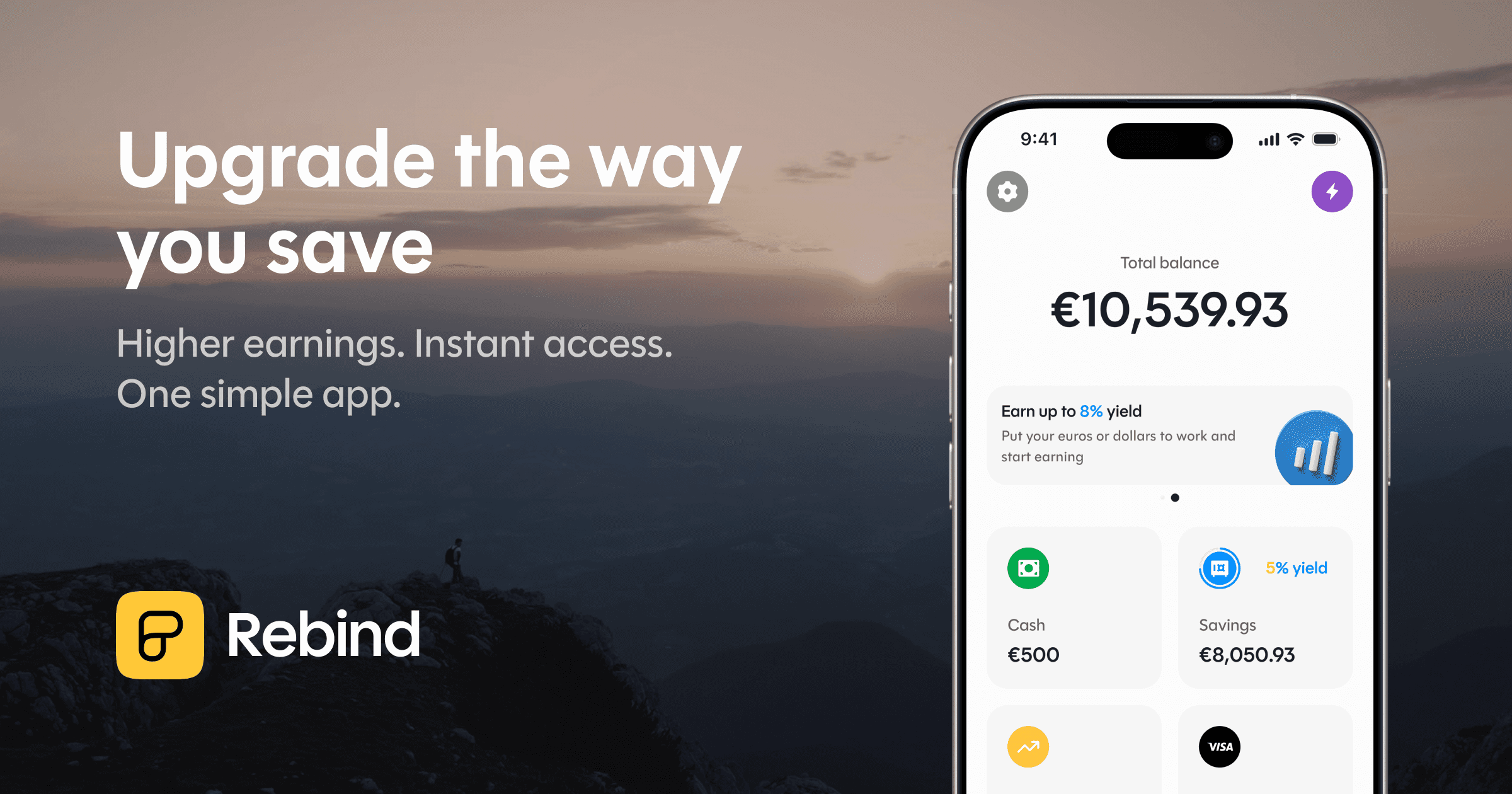 Rebind | Earn more on your savings