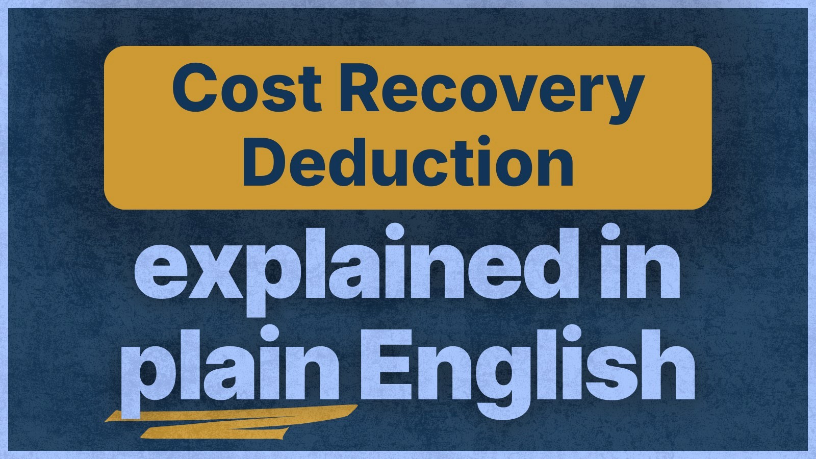 Cost Recovery Deduction: Your Real Estate Tax Break Guide