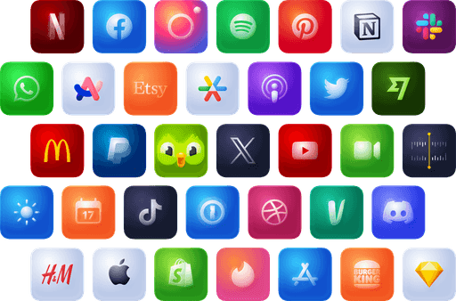 Gradient Neumoprhic Custom App Icons @ Solt Wagner