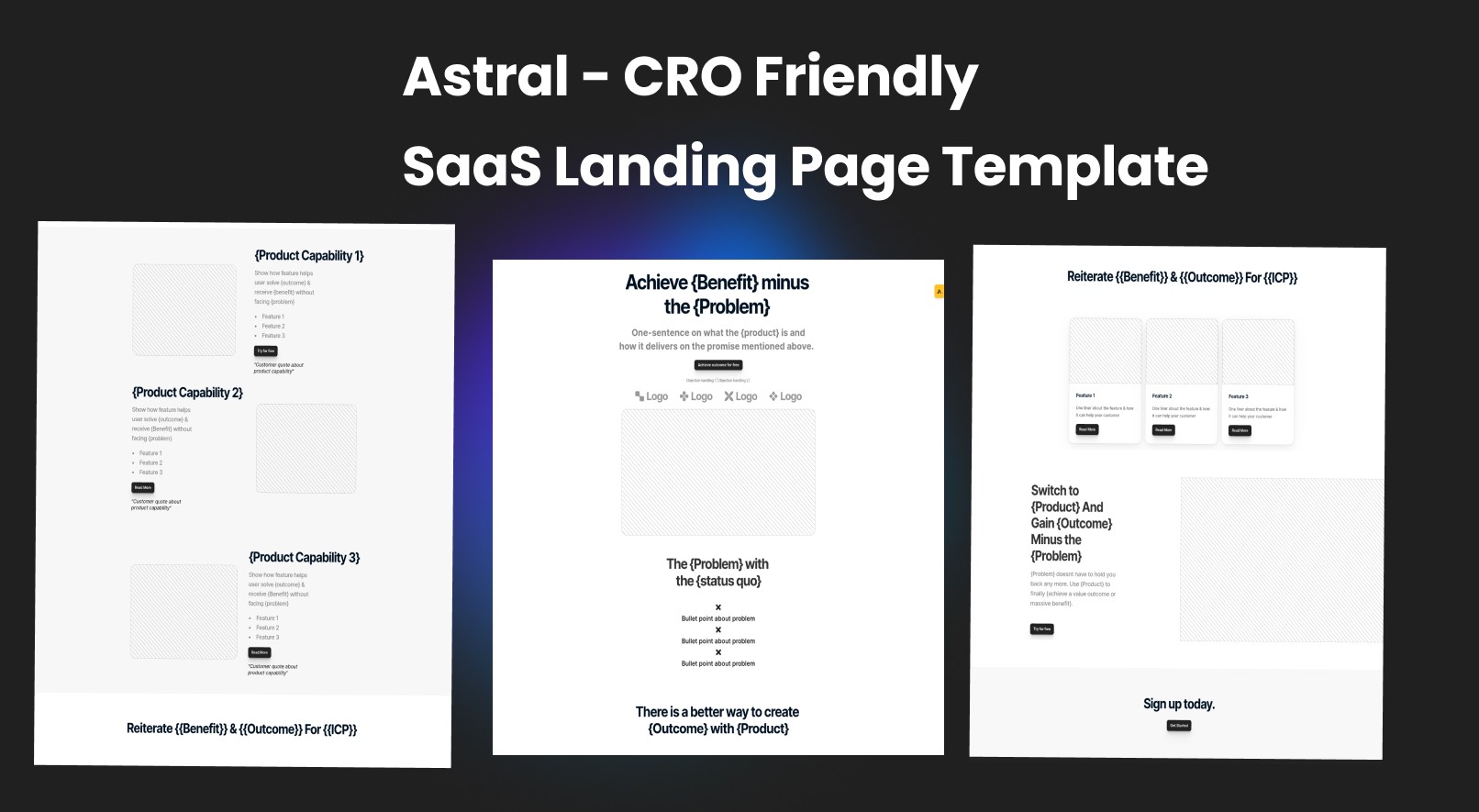 Free SaaS Landing Page CRO Framer Template