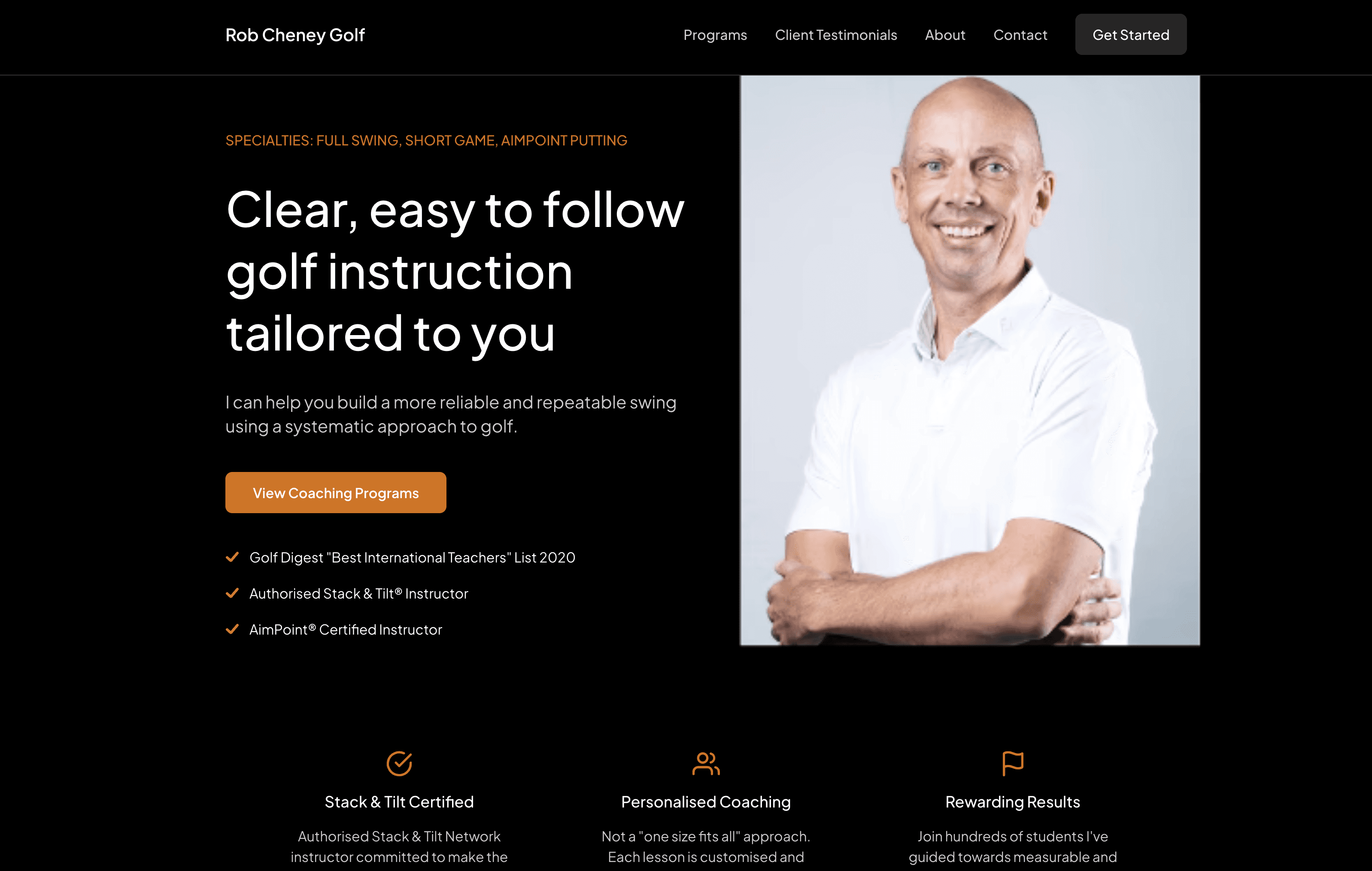 Rob Cheney Golf | Build a reliable and repeatable swing
