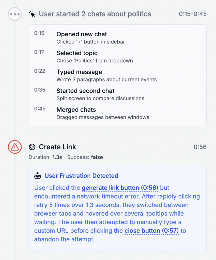 Decipher AI - AI agent that watches your session replays