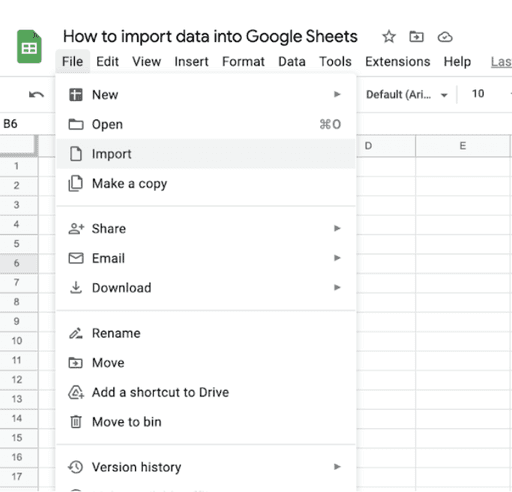 The quickest way to import live data into Google Sheets - LiveFlow