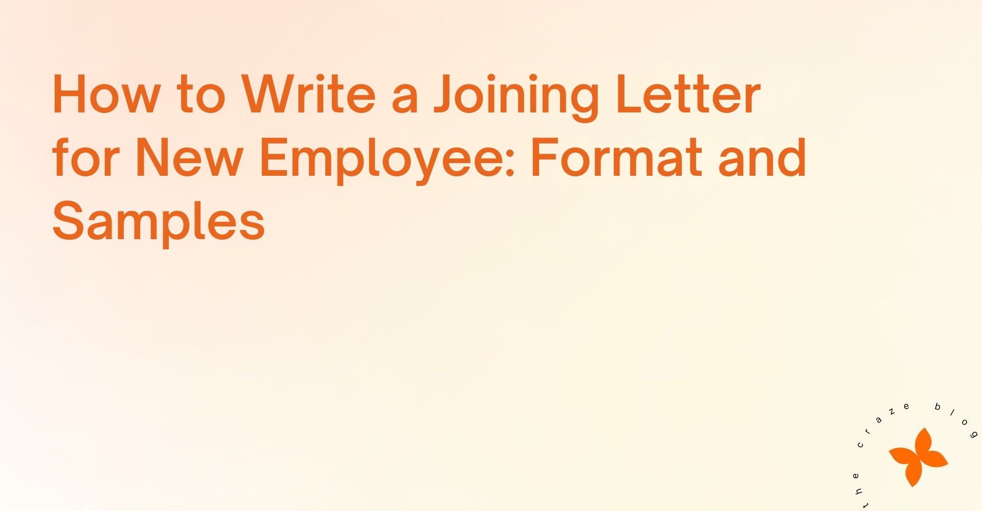 Joining Letter Format with 6 Samples and Templates