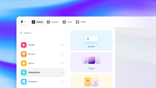 Insert Menu: Framer Academy | Master UX & Web Design