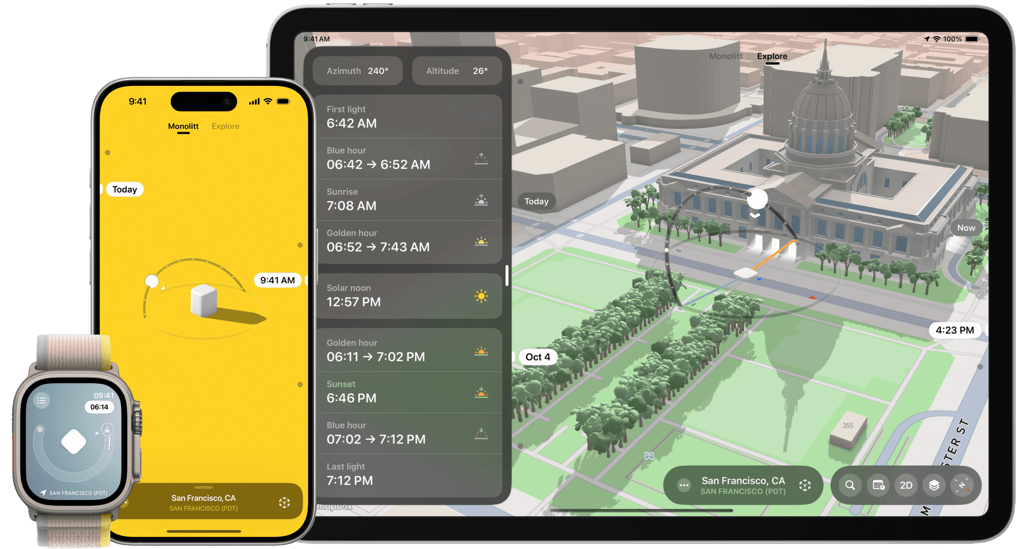 Sunlitt – A year-round guide to the Sun and Shade
