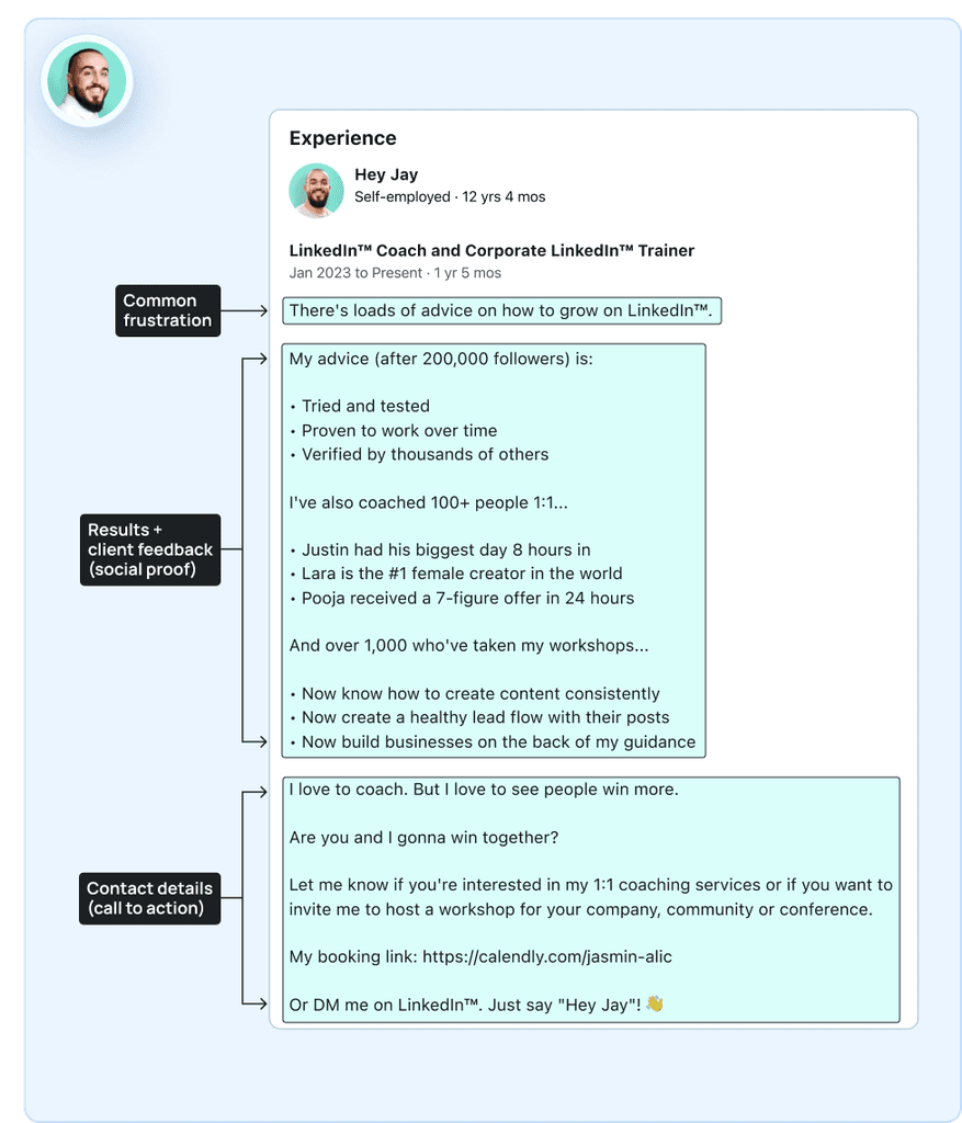15 Proven LinkedIn Experience Section Examples - Kleo