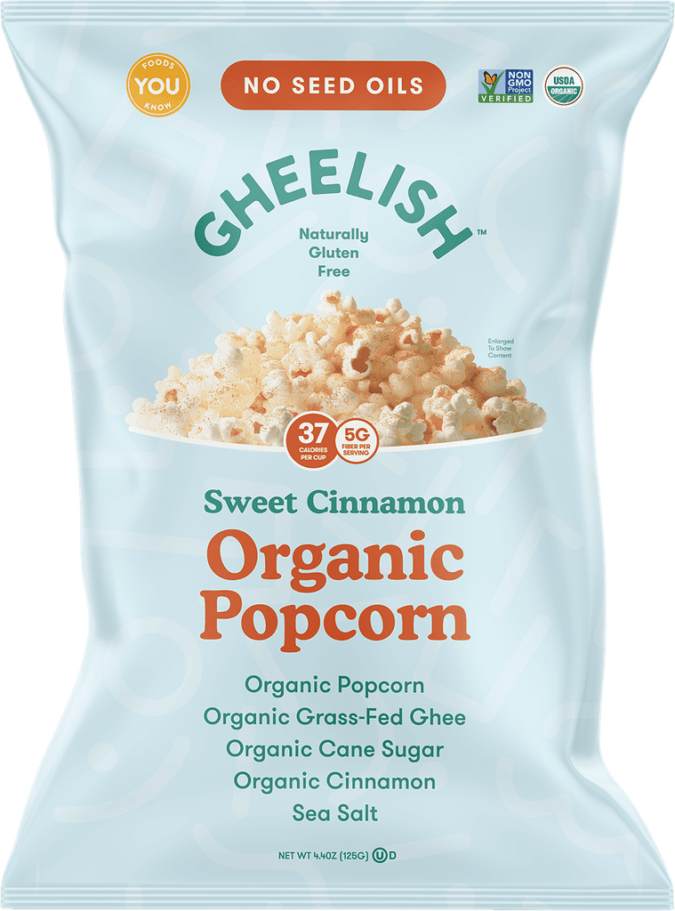 GHEElish - The Finest Organic Popcorn Made with Grass-Fed Ghee