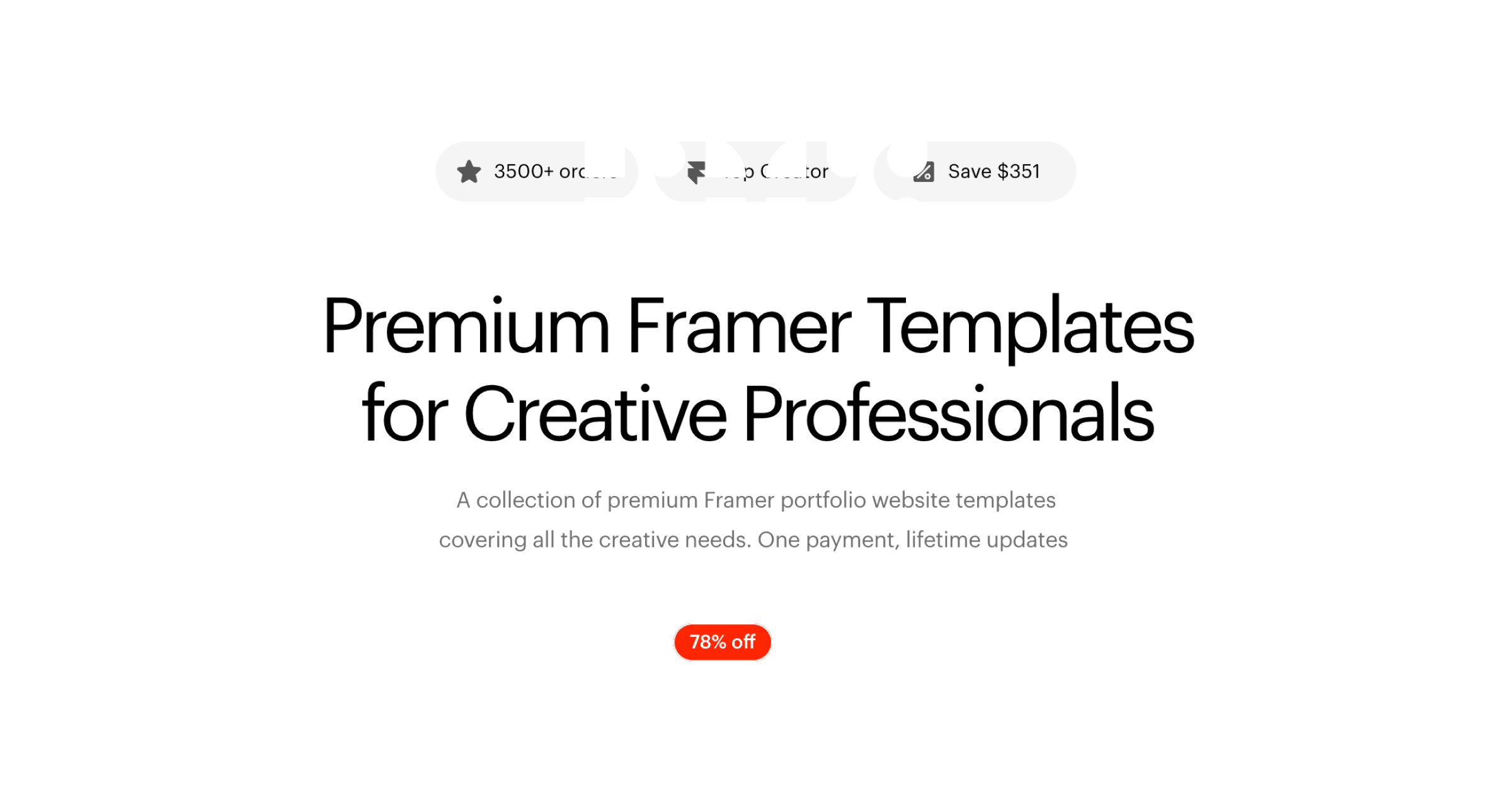 Premium Framer Templates for Designers, Creatives, and Makers