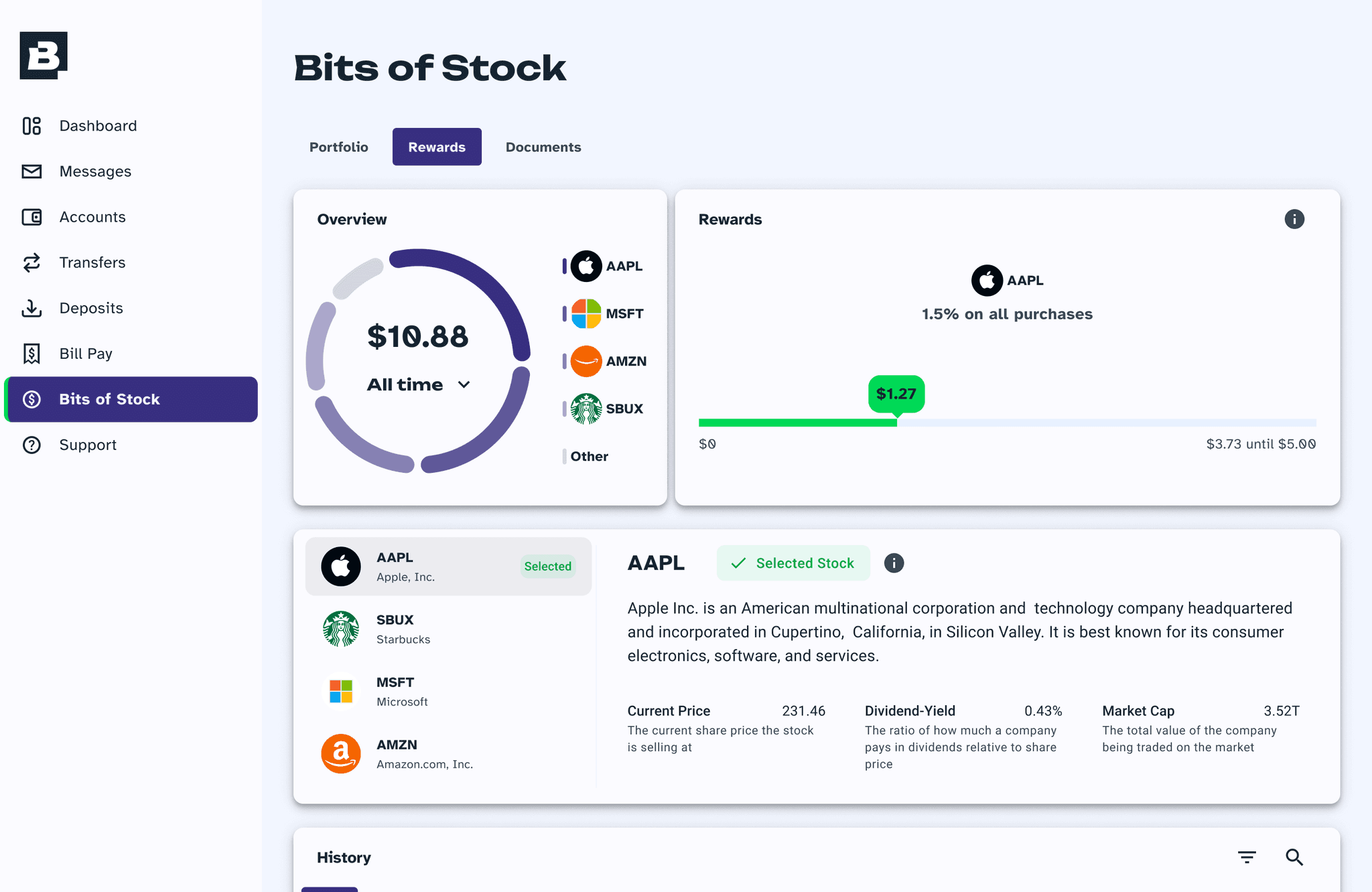 Bits of Stock™: Boost Interchange Revenue with Stock Rewards
