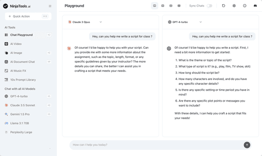 NinjaTools - all in one AI Assistant and Workspace